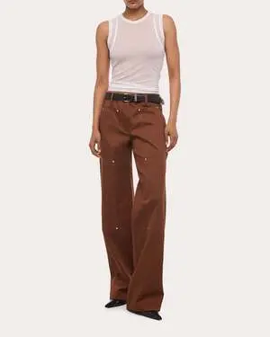 Helmut Lang Chino Twill Rivet Carpenter Pants