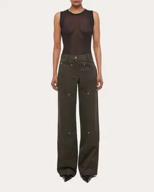 Helmut Lang Chino Twill Rivet Carpenter Pants