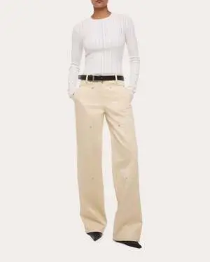 Helmut Lang Chino Twill Rivet Carpenter Pants