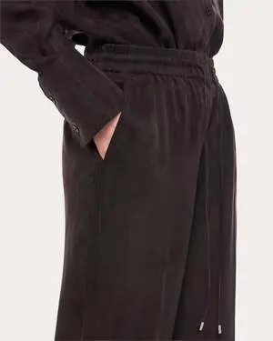 Helmut Lang Fluid Microsuede Pull-on Pants