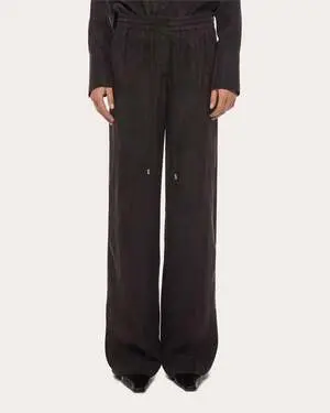 Helmut Lang Fluid Microsuede Pull-on Pants
