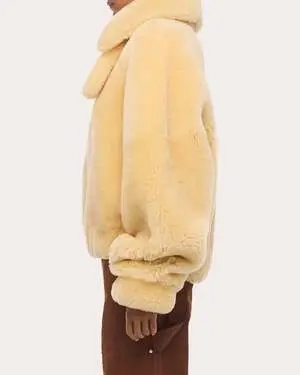 Helmut Lang Shearling Bomber Jacket