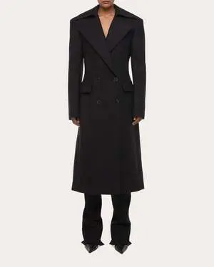 Helmut Lang Sculptural Twill Coat