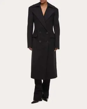 Helmut Lang Sculptural Twill Coat