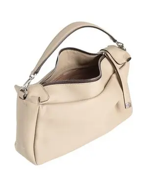 GIANNI CHIARINI Pebbled-leather Handbag - Beige