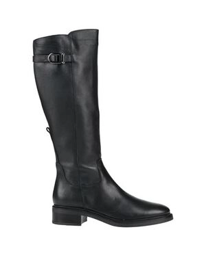 DIVINE FOLLIE Leather Knee High Boots - Black