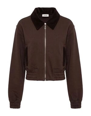 Sandro Sweatshirt Chocolate Size Cotton, Polyester - Brown