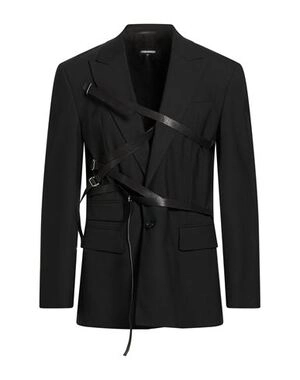 Dsquared2 Blazer Size Polyester, Virgin Wool, Elastane, Calfskin - Black