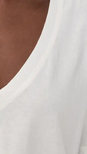 ASKK NY Shrunken V Neck Tee