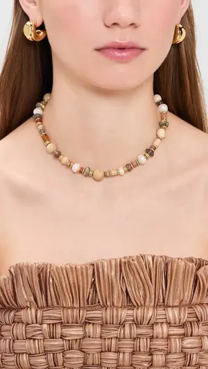 Shashi Joe Smooth Gemstone Necklace