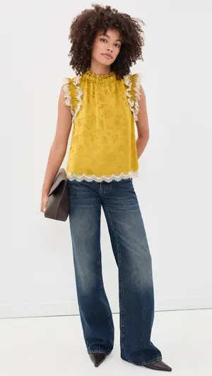 Sea Flutter Sleeve Top