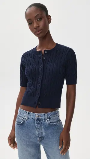 FAVORITE DAUGHTER The Cafe Cable Cardigan