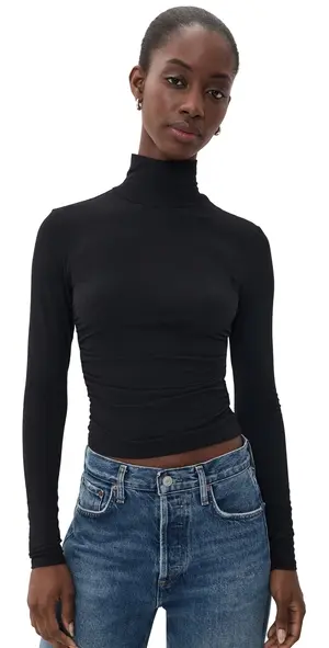 JAMES PERSE Melange Jersey Turtleneck