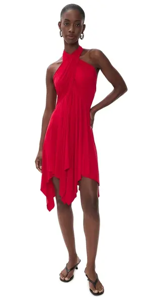 Norma Kamali Convertible Dress - Tiger Red