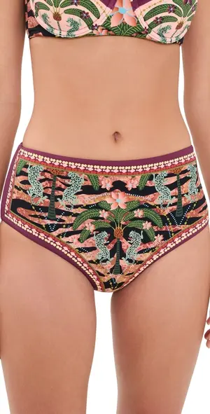 Beach Riot Marcella Bikini Bottoms - Deep Jungle