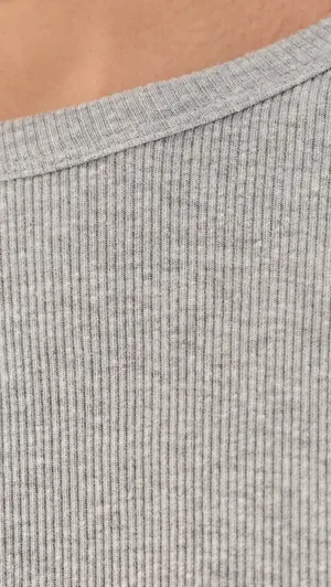 PERFECTWHITETEE Marcela Long Sleeve Cotton Rib Tee