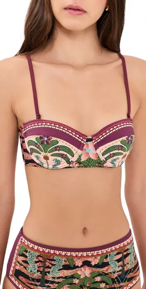 Beach Riot Nani Bikini Top - Deep Jungle