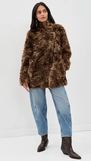 Isabel Marant Étoile Faux Fur Jya Coat