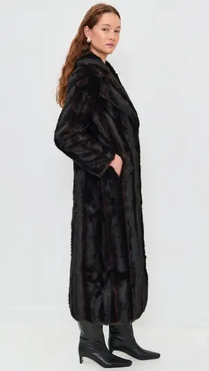 Apparis Gabrielle Shaved Mink Maxi Coat