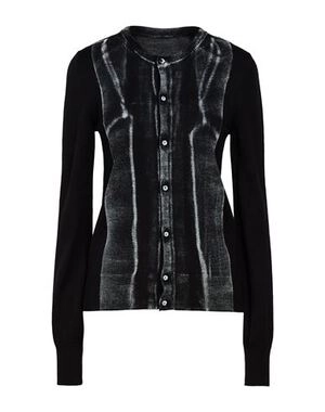 MAISON MARGIELA Cardigan Ivory Size Acrylic, Virgin Wool - Black