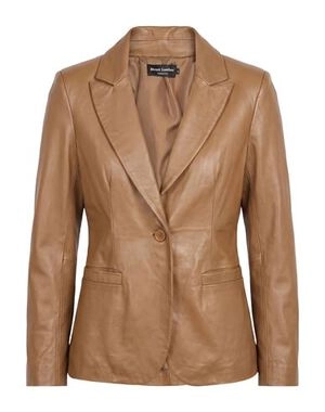 STREET LEATHERS STREET LEATHERS Leather Blazer Camel