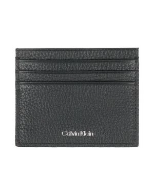 Calvin Klein Cardholder Cow Leather - Black