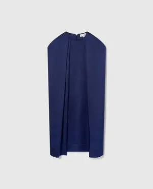 Stella McCartney Cape Satin Midi Dress