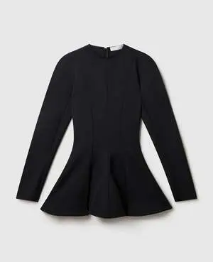 Stella McCartney Peplum Wool Mini Dress
