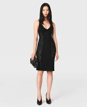Stella McCartney Lace Panel Midi Dress