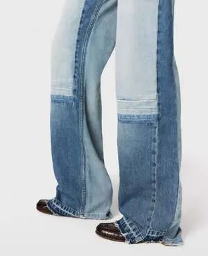 Stella McCartney Patchwork Straight-leg Jeans