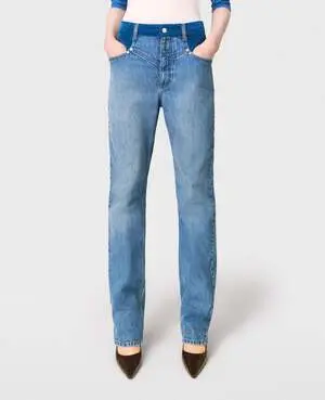 Stella McCartney Corduroy Panel Slim-leg Jeans