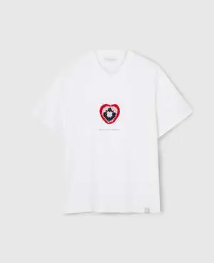 Stella McCartney Crochet Heart T-shirt - White