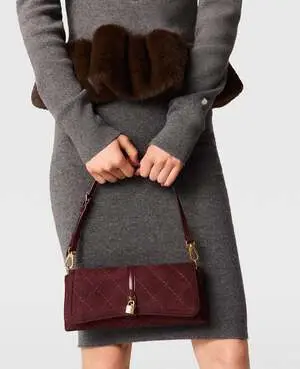 Stella McCartney Wool Crewneck Jumper With Fur Trim - Grey