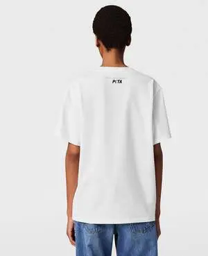 Stella McCartney Rather Go Naked' Slogan T-shirt