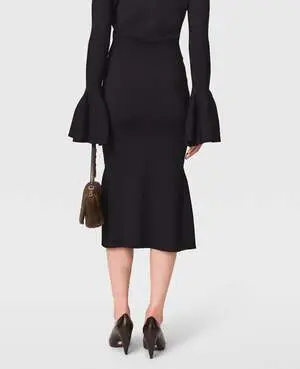 Stella McCartney Compact Knit Flared Midi Skirt