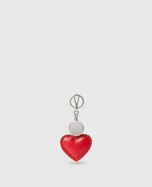 Stella McCartney Whipstitch Heart Charm - Red
