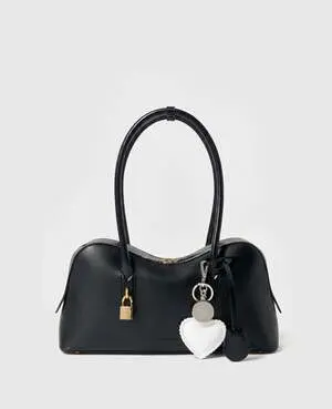 Stella McCartney Whipstitch Heart Charm - White