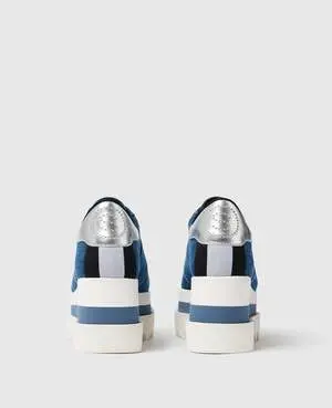 Stella McCartney Sneak-elyse Denim Platform Trainers