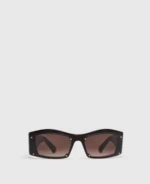 Stella McCartney Medallion Geometric Sunglasses Grey