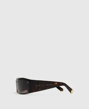 Stella McCartney Medallion Geometric Sunglasses - White