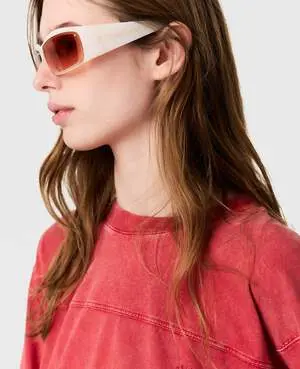 Stella McCartney Medallion Geometric Sunglasses - White
