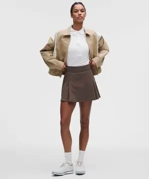 Lululemon Top-stitched Pleated Golf Skirt - Pinecone