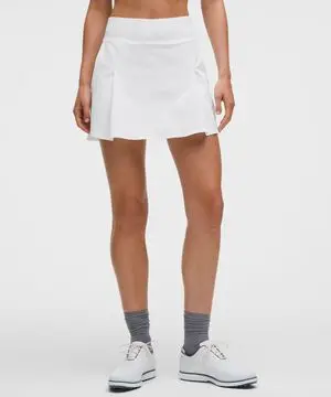 Lululemon Top-stitched Pleated Golf Skirt - White