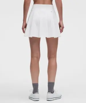 Lululemon Top-stitched Pleated Golf Skirt - White