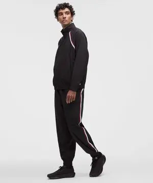 Lululemon Pace Breaker Glyde Jogger - Black/white/raspberry Rave