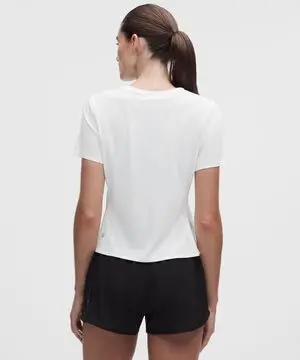 Lululemon Perforated Running Short-sleeve Shirt - White