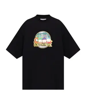 Vetements X South Park Graphic Printed Crewneck T-shirt - Black