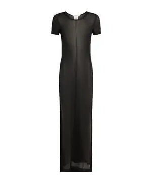 LEMAIRE Shiny Viscose Column Dress W/ Slits