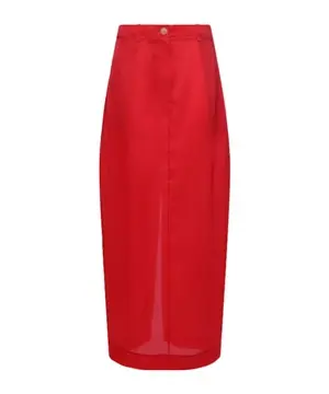 Khaite Silk Organza Long Skirt