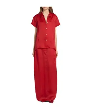 Khaite Silk Organza Long Skirt